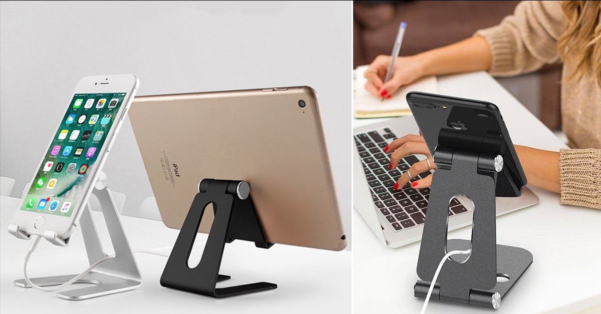 Foldable Desk Phone/Tablet Stand - 3 Colors