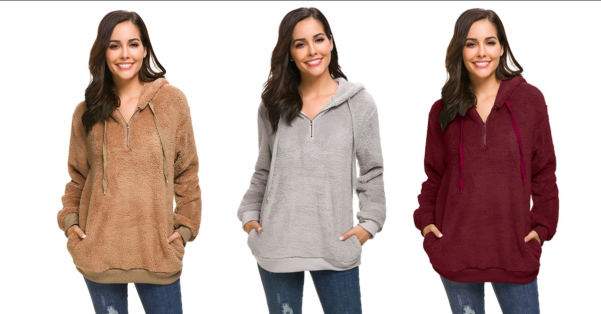Plush Pullover Hoodie - 6 Colors