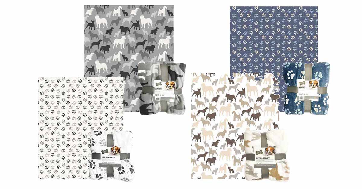 Comfy Pooch Pet Sherpa Throw Blanket - 4 Styles