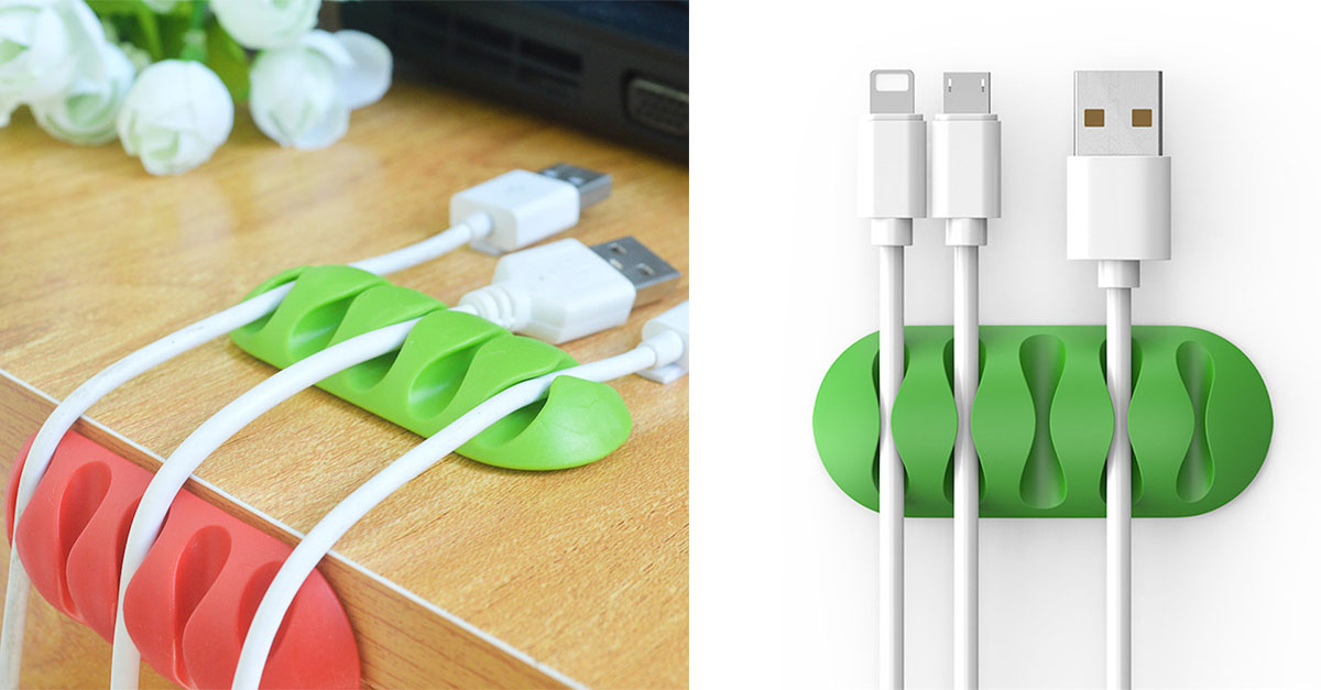 5-Port Cable Clip - 5 Colors