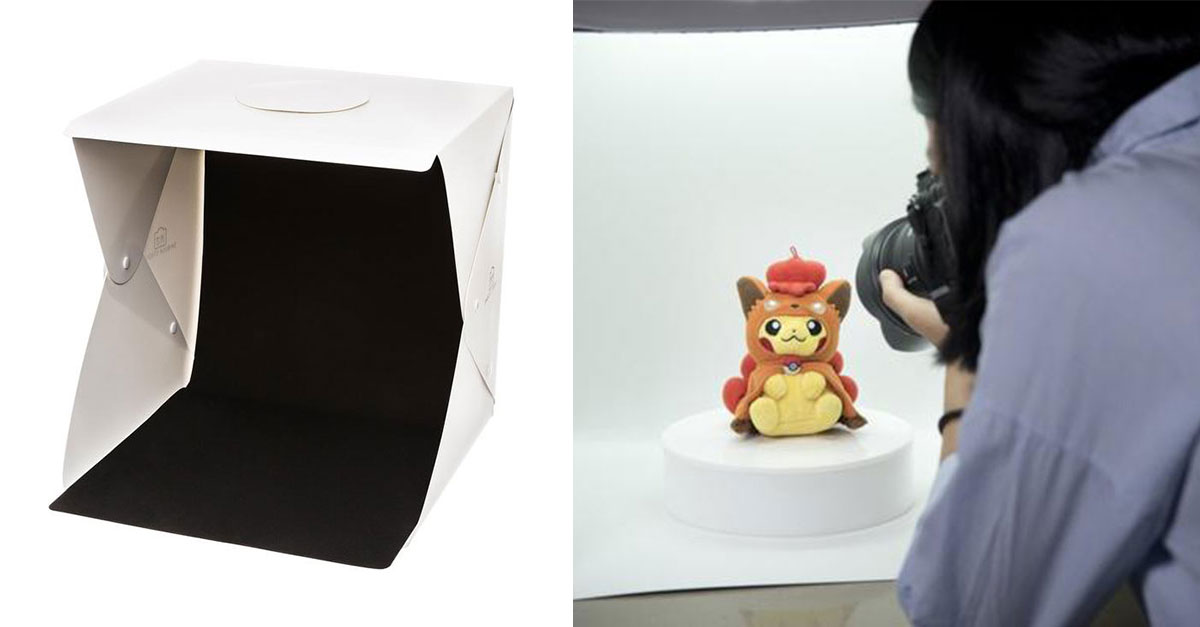 Shibusa Home Photo Studio Lightbox with Bonus 360° Turntable