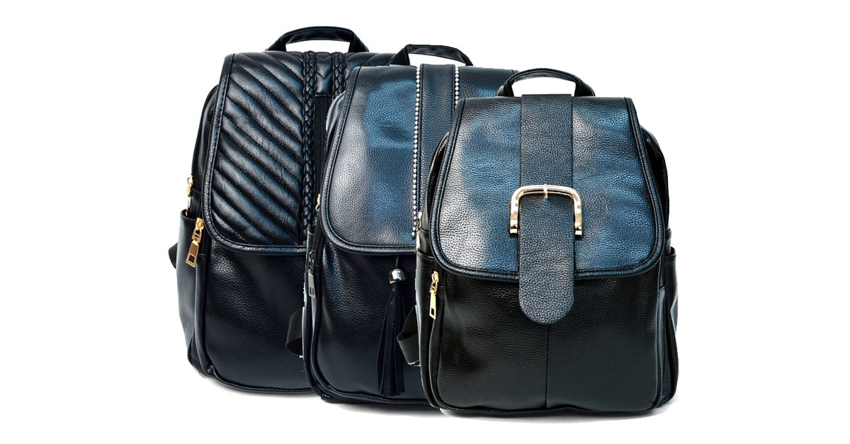 Women's PU Leather Backpack - 5 Styles