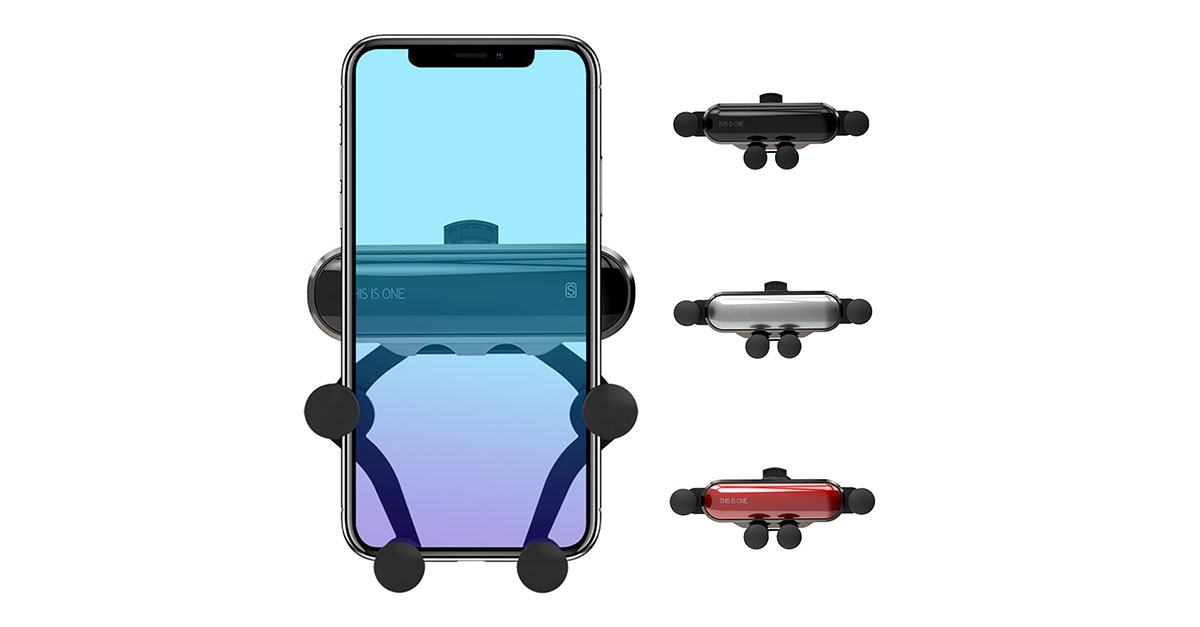 Universal Auto-Grip Car Phone Mount - 3 Colors