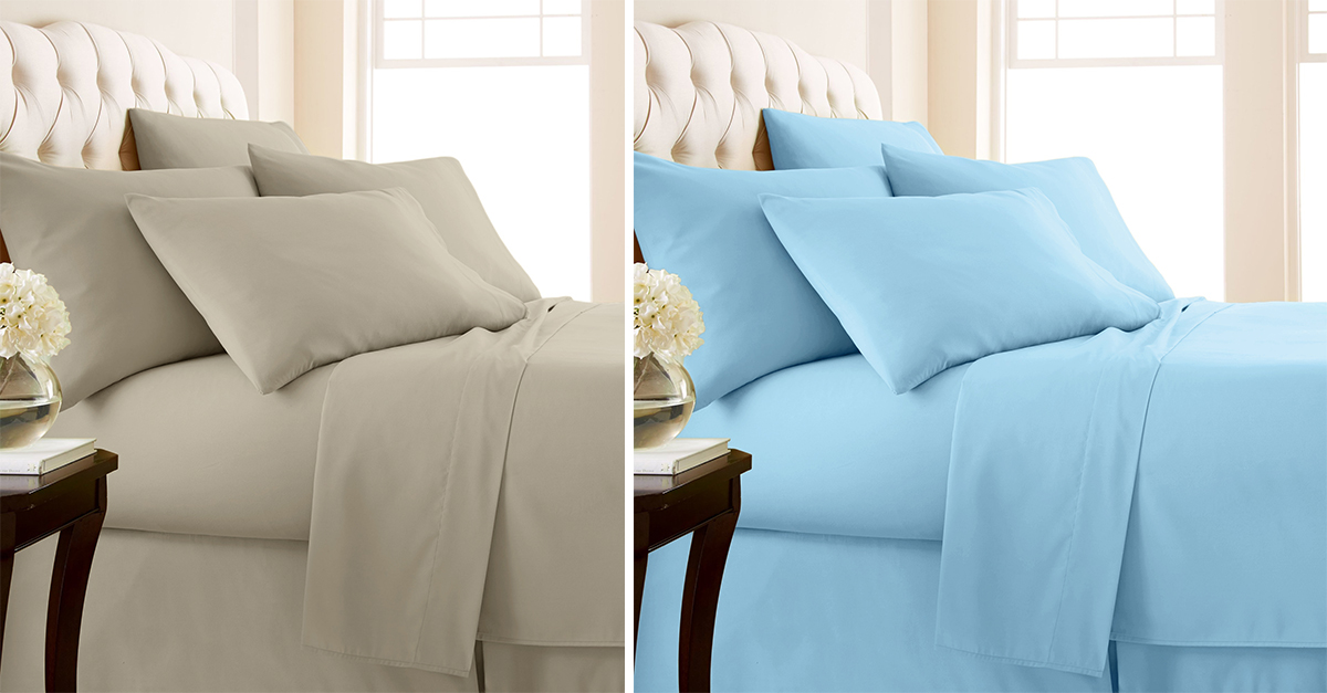 4 Piece: Luxury Home 1,000 Thread Count Egyptian Cotton Sheet Sets - 6 ...