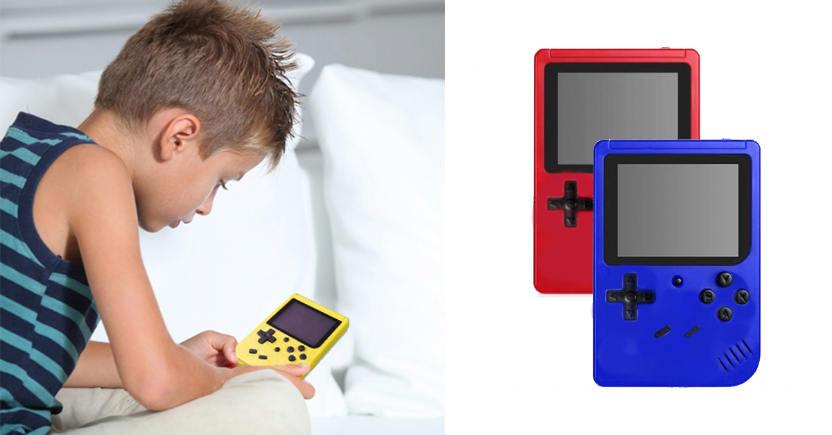 Retro Game-Box with 400 Built-in Games - 5 Colors