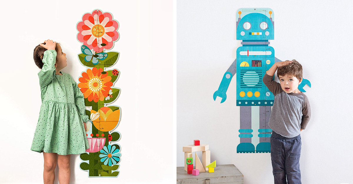 Petit Collage Folding Growth Chart - 3 Options