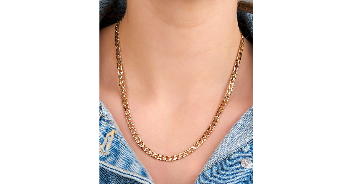 Gold Plated Chain Necklace