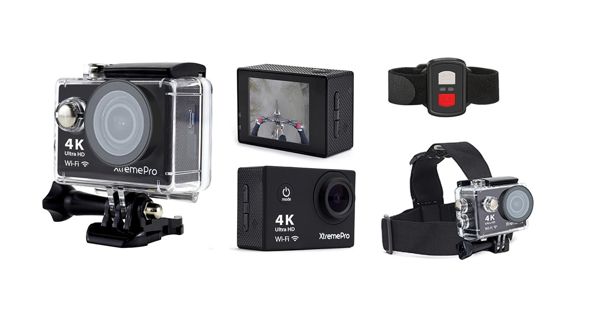 XtremePro 4K Wifi Ultra HD Sport Camera with Wireless Wrist Remote