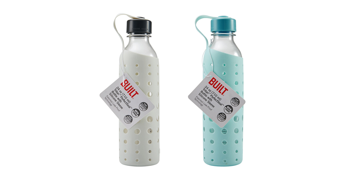BUILT 24 Oz Perfect Seal Tritan Water Bottle with Silicone Sleeve - 3 ...