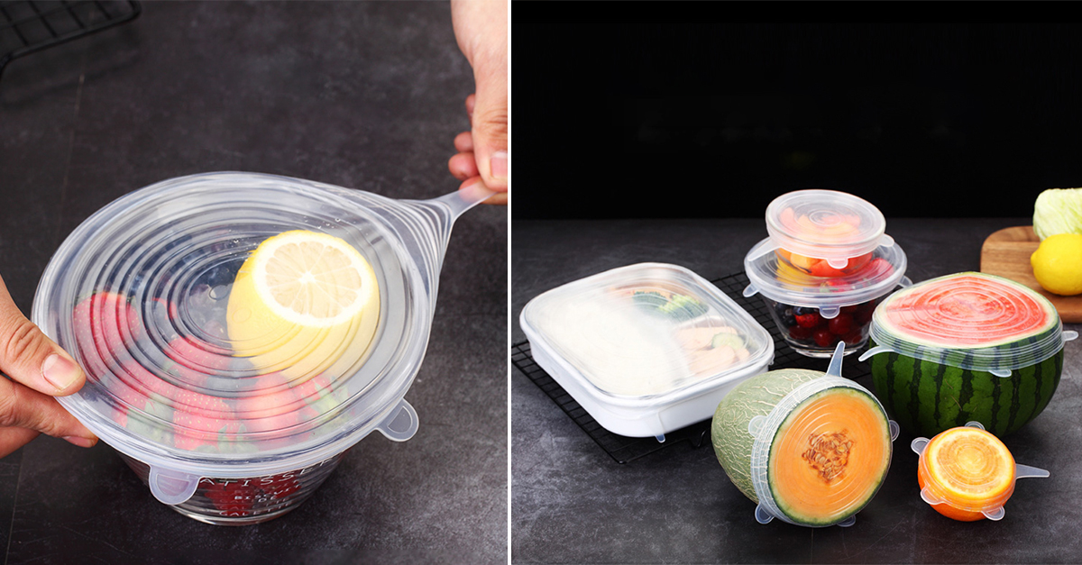 Set of 6: Stretchable Silicone Covers