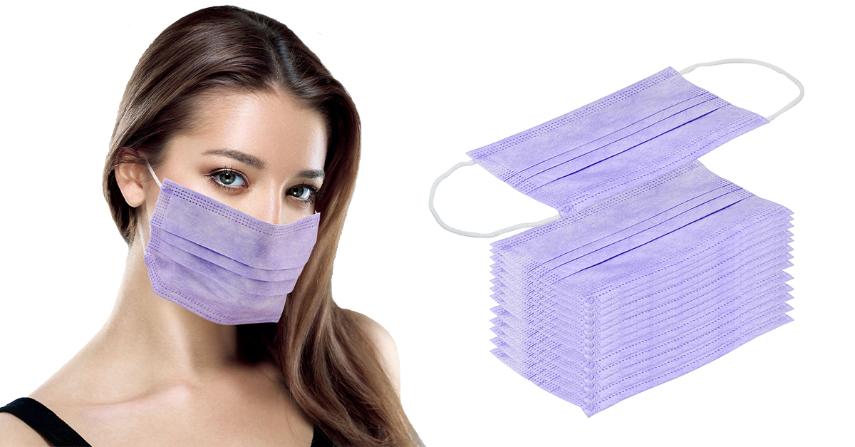3-Ply Purple Masks - Multiple Options