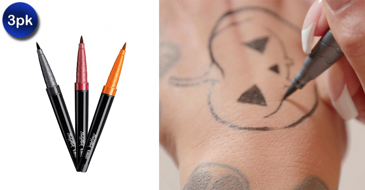 3 Pack: BodyMark Washable Art Marker