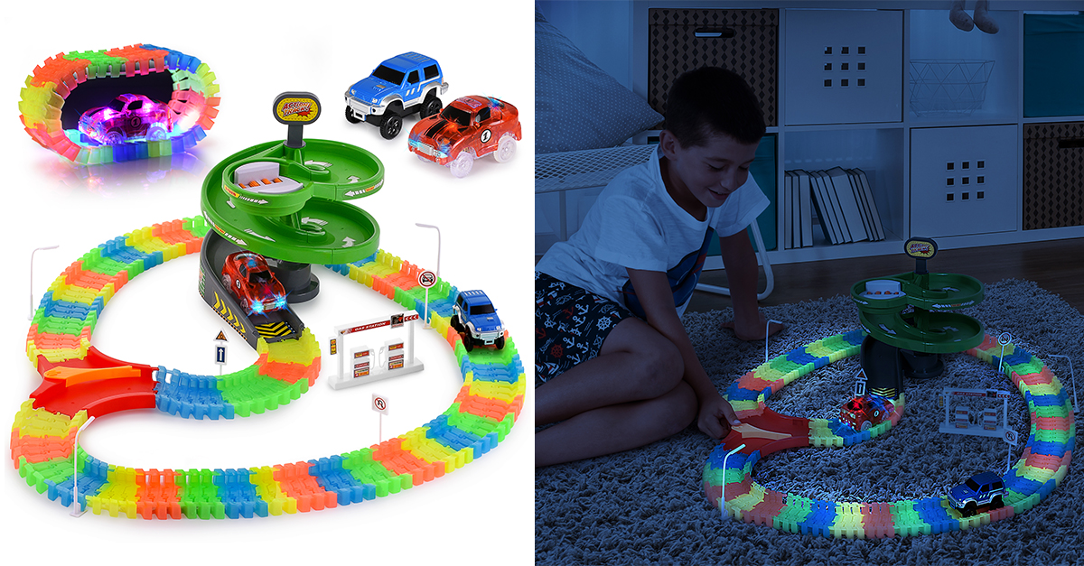 Glow In The Dark Race Track Set