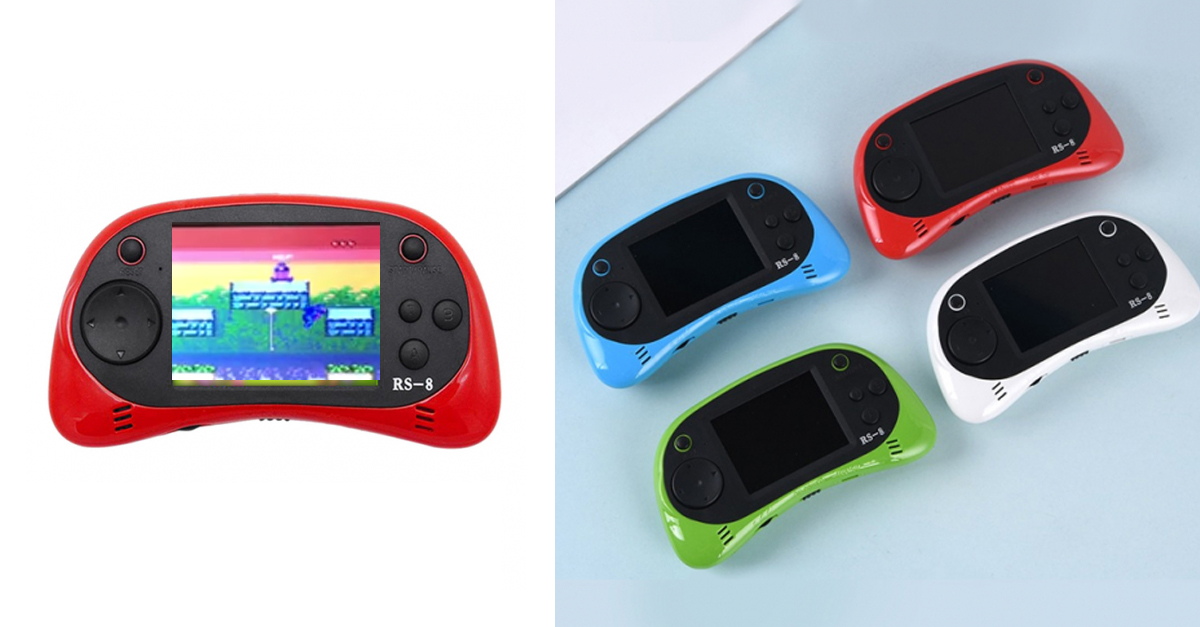 Retro Game Player with 260 Built-in Games - 4 Colors