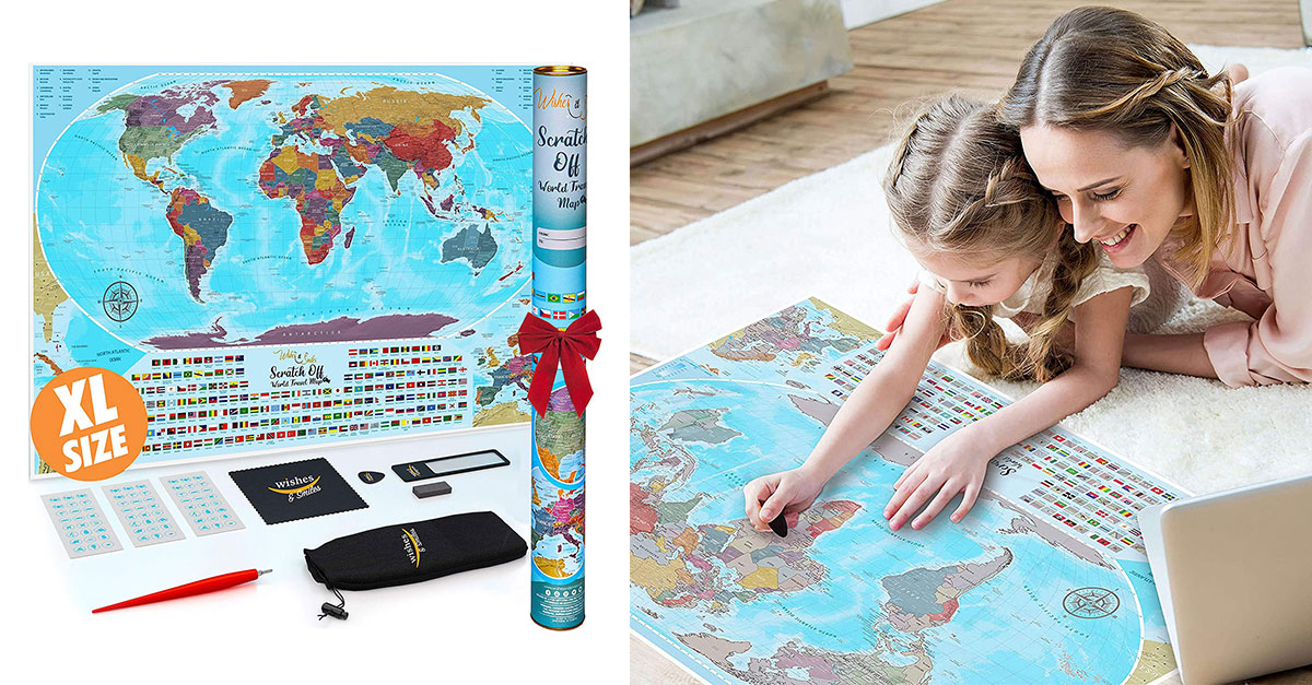 Extra Large Scratch Off Map of The World