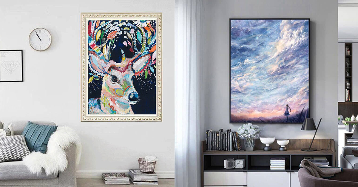 DIY Diamond Pattern Home Painting - 4 Options