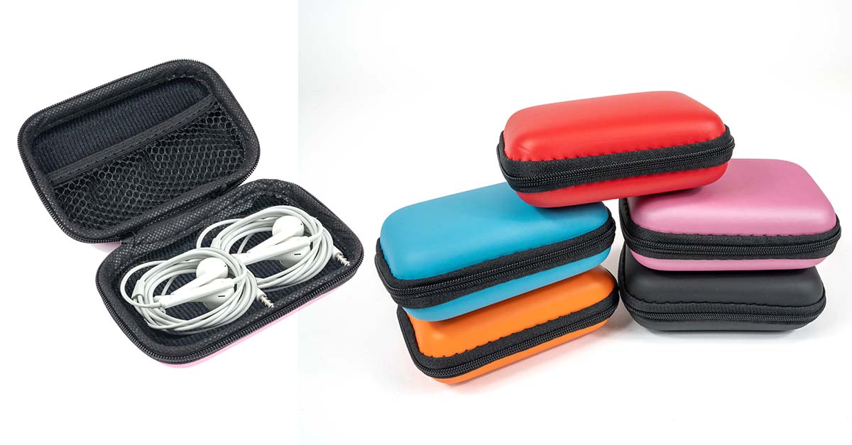 Compact Electronics Accessories Organizer Case - 5 Colors
