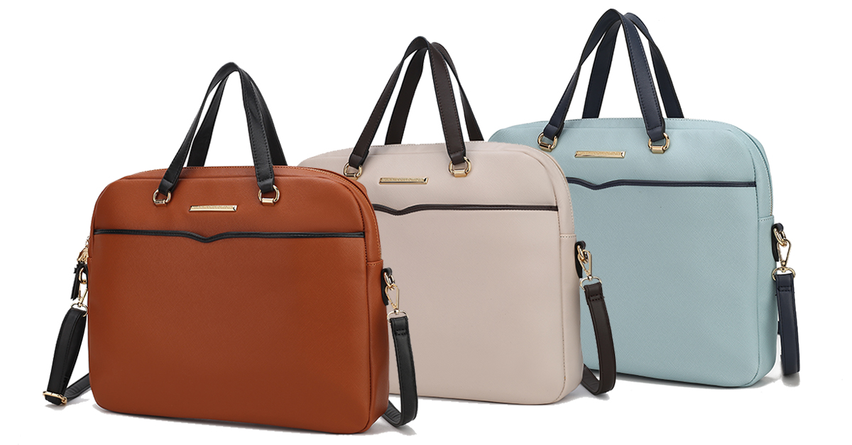 MKF Collection Rose Briefcase by Mia K. - 10 Colors