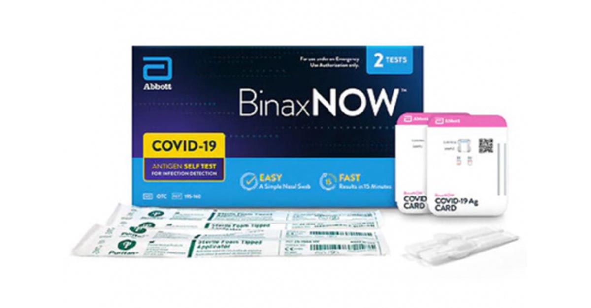 BinaxNOW COVID-19 Antigen Self-Test at Home Kit