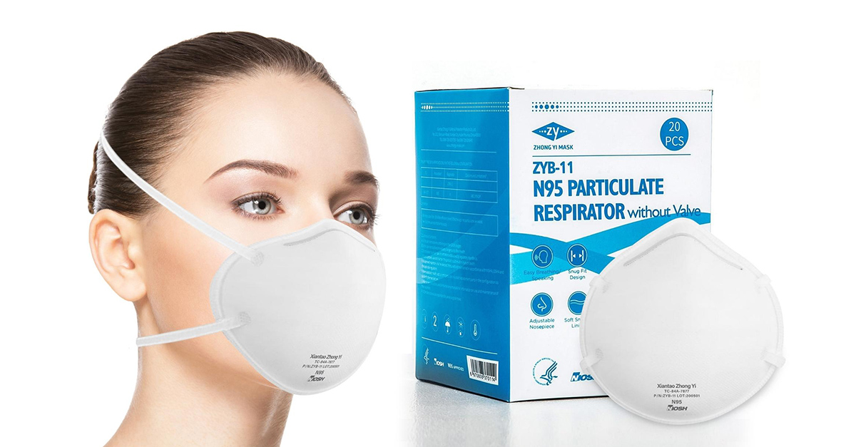 Multipack: NIOSH-Approved N95 Face Mask Respirators