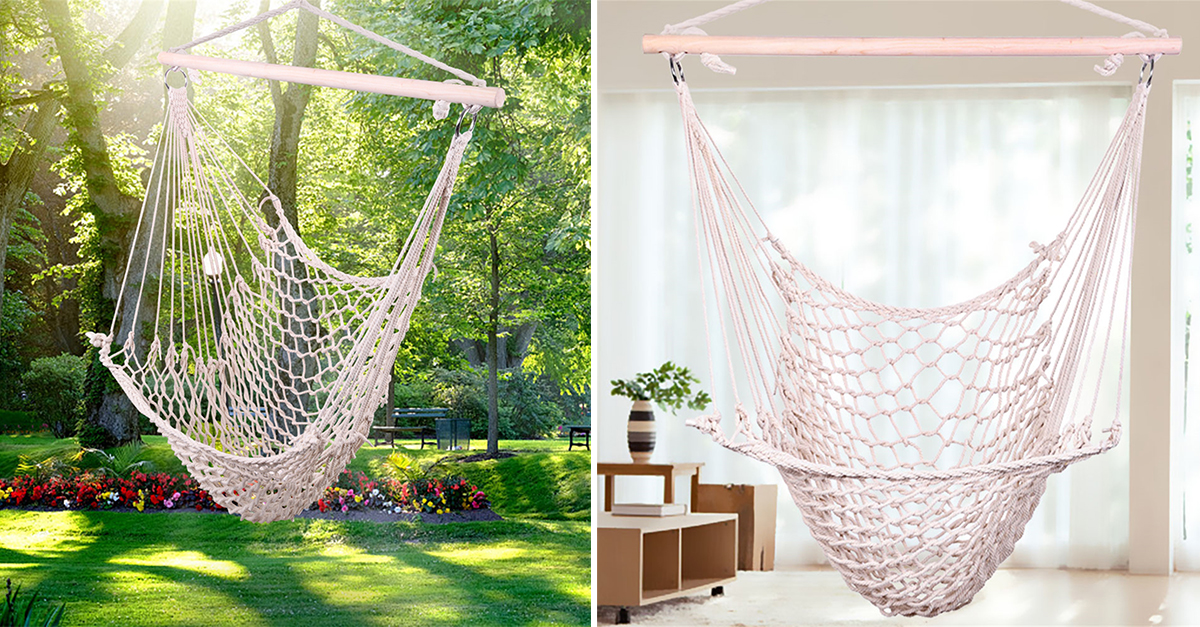 Cotton Hanging Rope Chair Swing