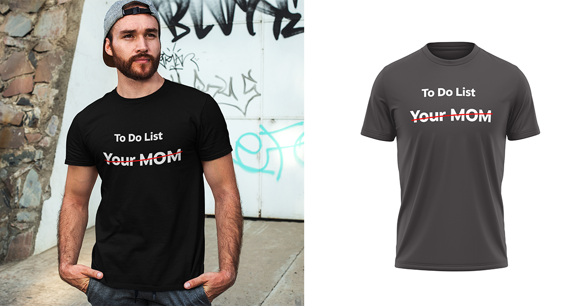 Adult Unisex 'Your Mom' Themed T-Shirts