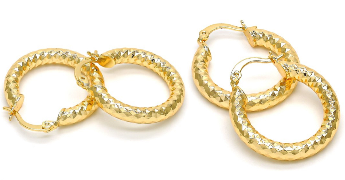 14K Gold Medium Hoops