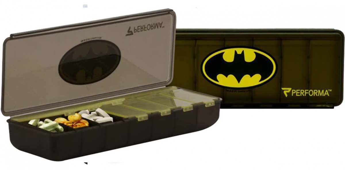(2 Pack) Performa 7-Day Pill Container Case, Batman
