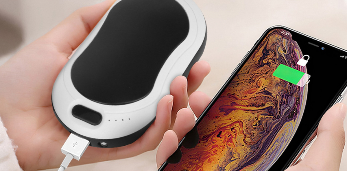 Portable Hand Warmer 10000mAh Power Bank Rechargeable Pocket Warmer
