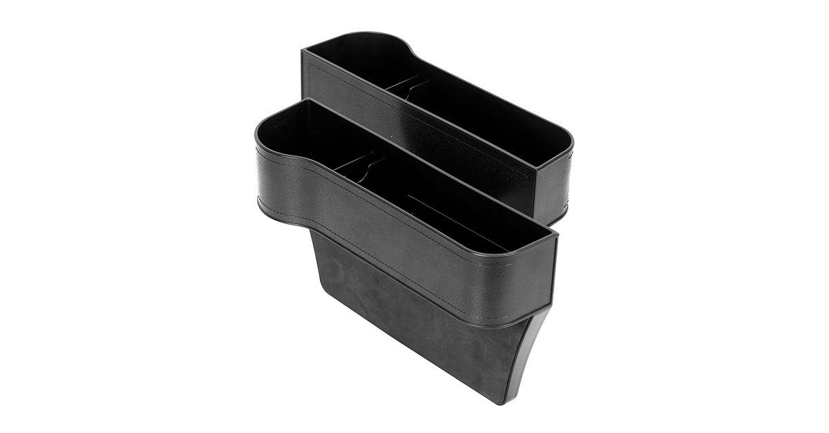 2Pcs Car Console Side Organizer Catch Caddy