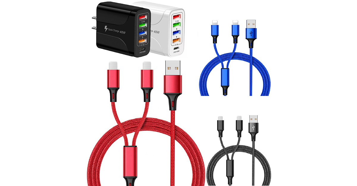 5-Port Universal USB-C Travel Adapter Bundle