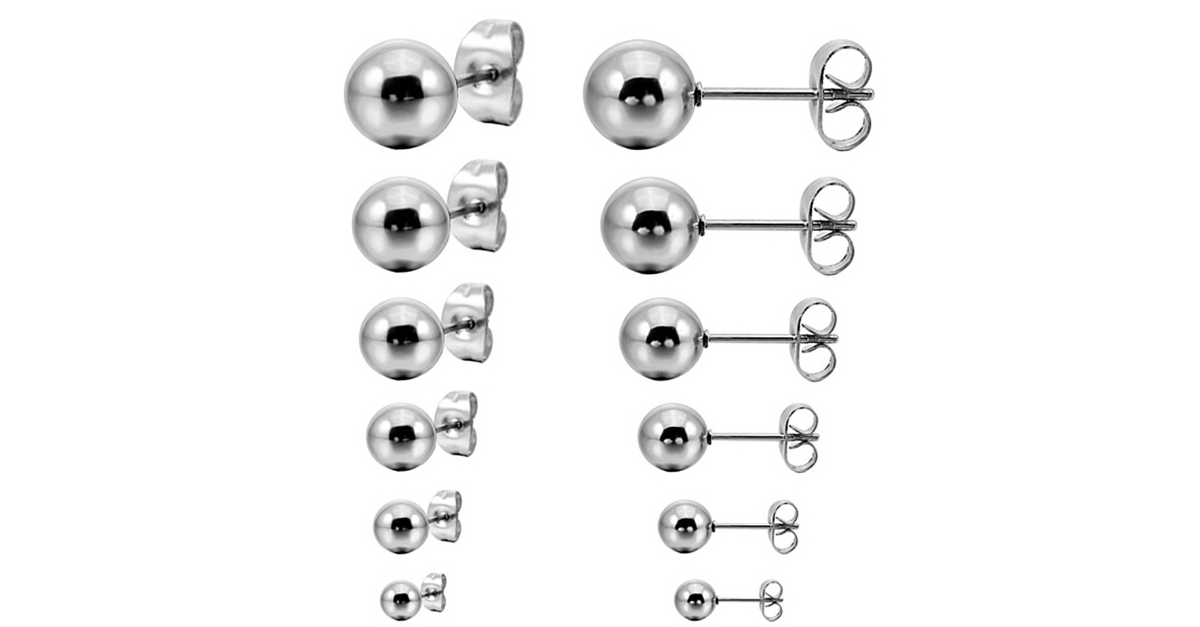 Elements Of Love Ball Stud Earring Set