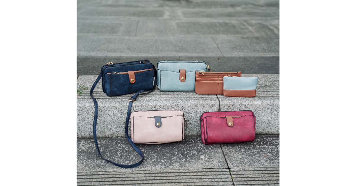 MKF Muriel Crossbody Bag Set: Includes Card Holder and Small Pouch - 3 ...