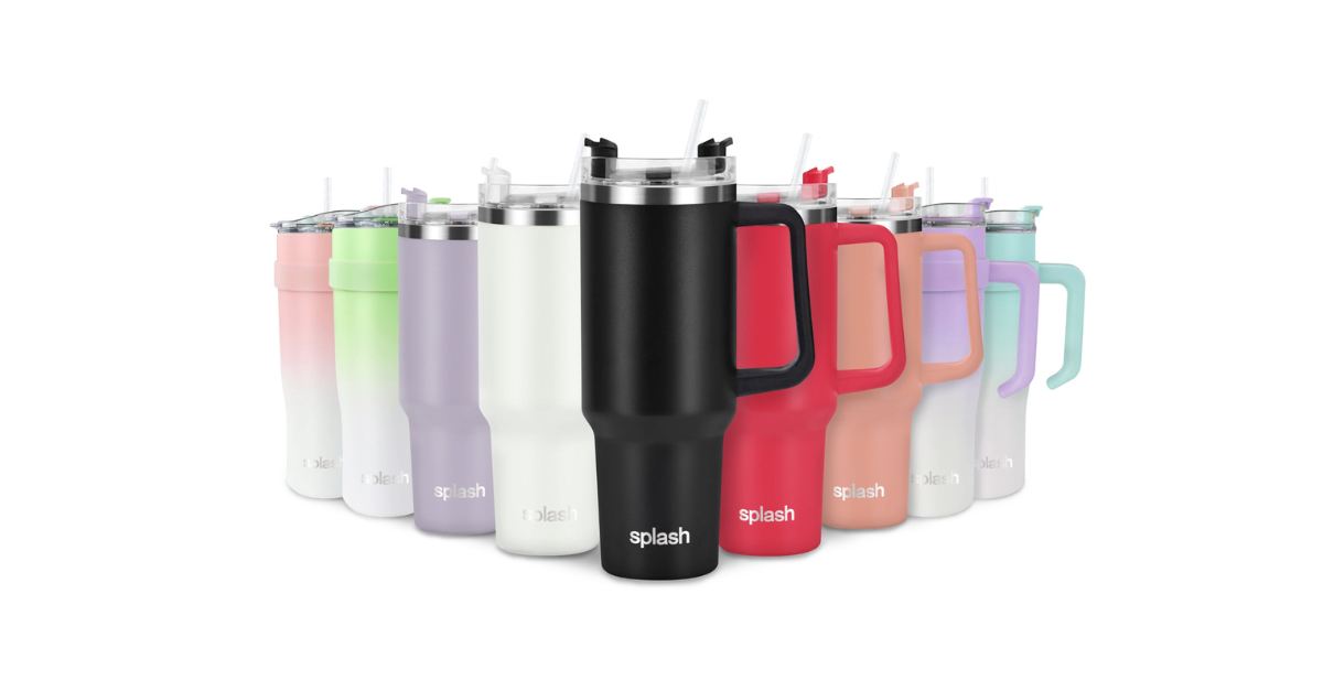 Splash Stainless Steel Double Wall Insulated Travel Mug 40 oz