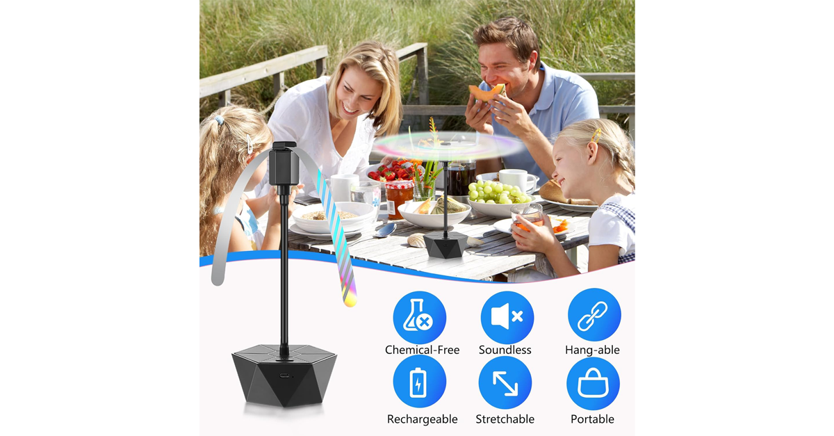 3 Pack Rechargeable Fly Repellent Table