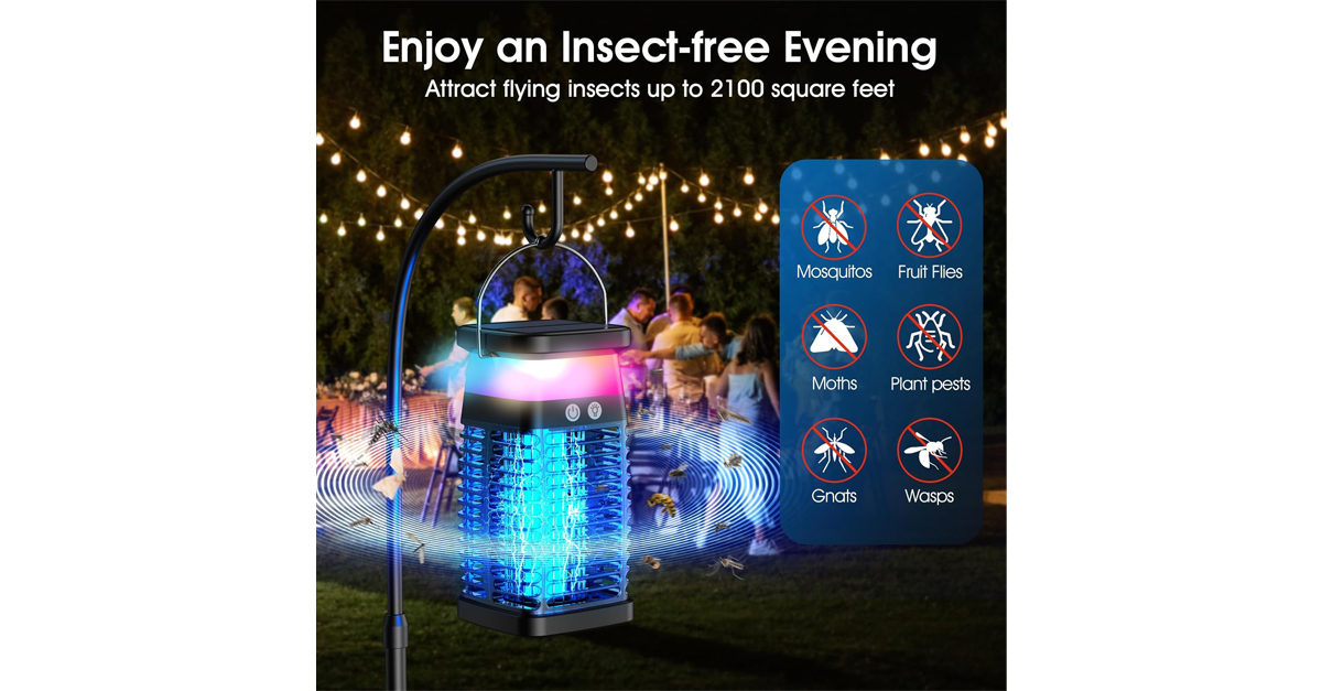 Solar Light and Bug Zapper