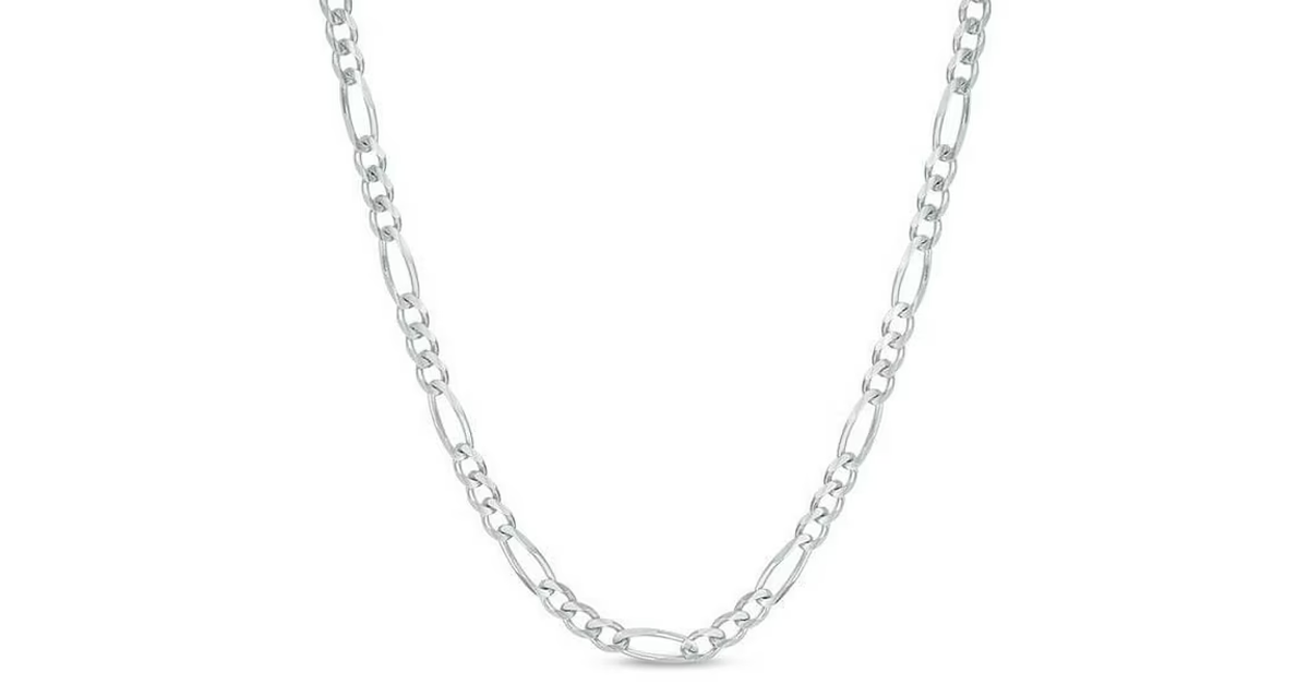 5mm Silver Italian Figaro Link Chain