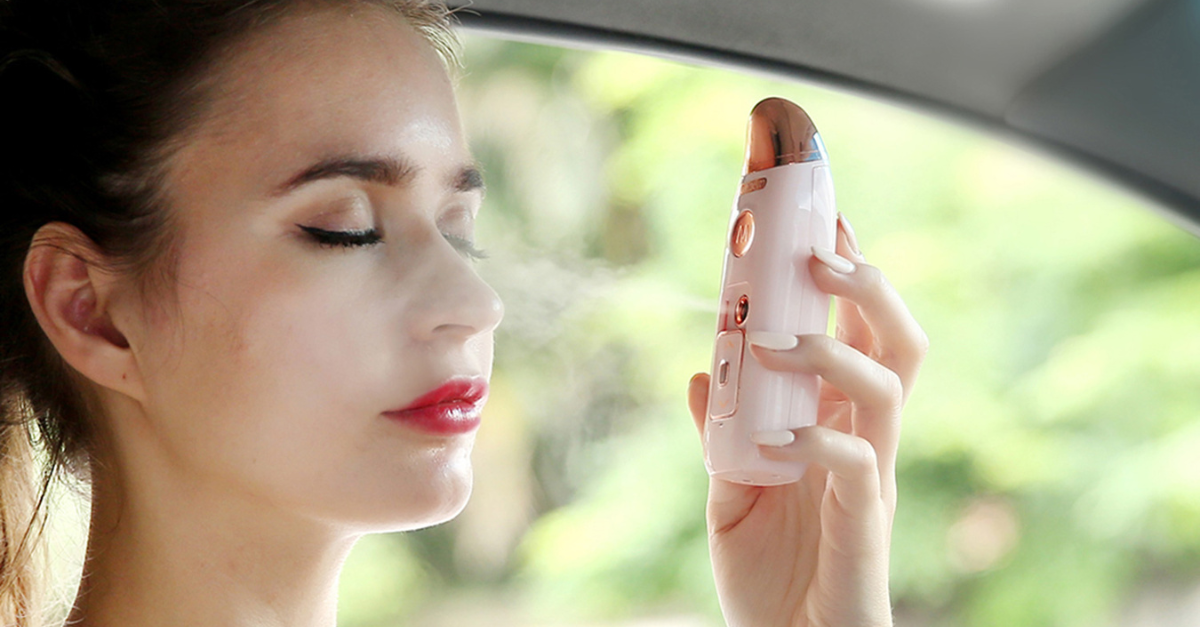 Mist Facial Sprayer Portable Handy Face Steamer Moisturizing Massager