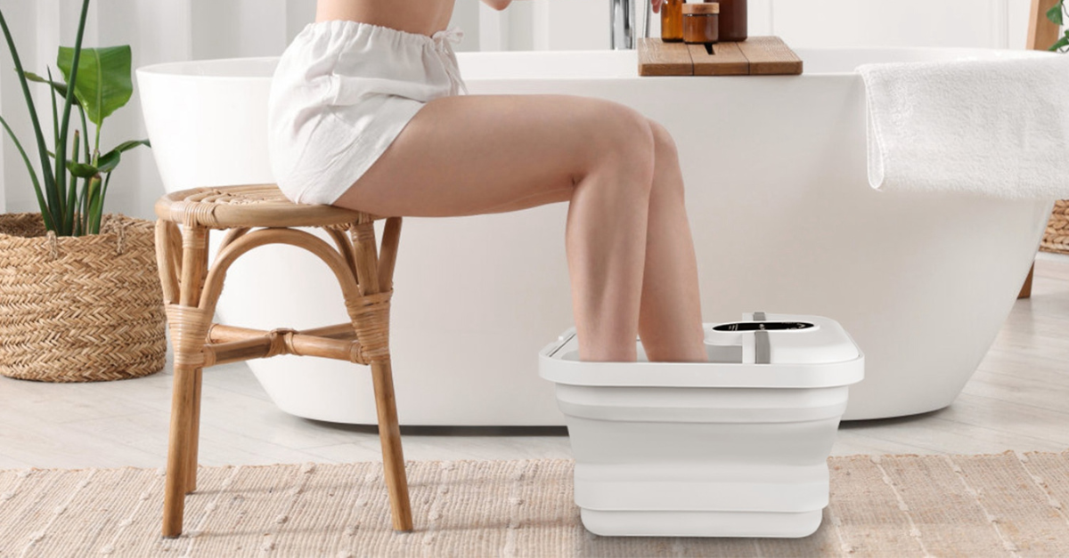 Collapsible Foot Spa Massager Electric Foot Soaker Tub