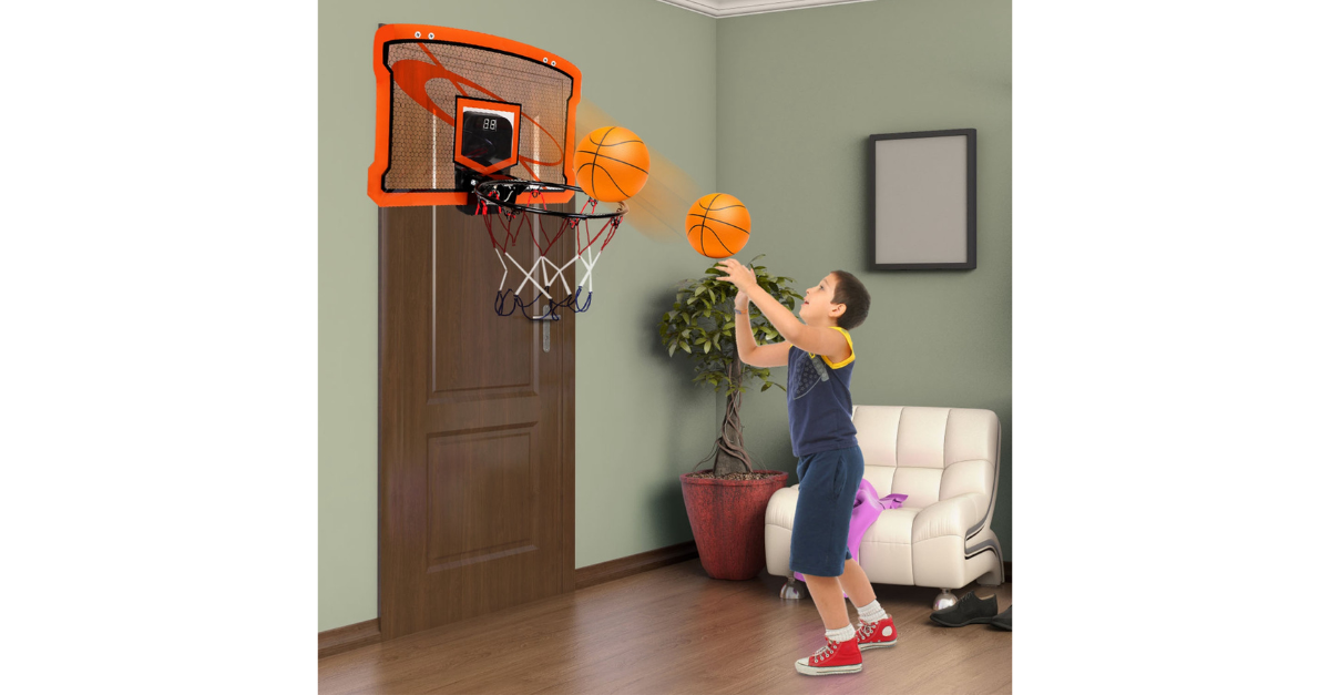 Indoor Mini Basketball Hoop Set Over Door Basketball Hoop