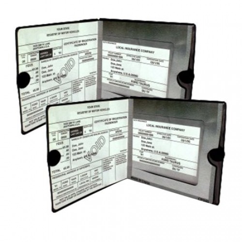 2 Pack: Car Registration Insurance Holder Wallet