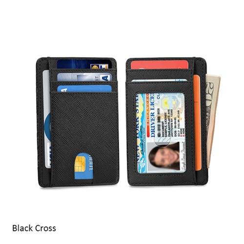 Slim Minimalist RFID Blocking Leather Wallet - 20 Colors