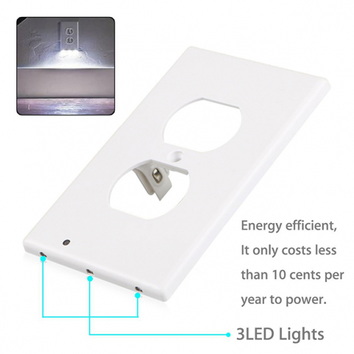 Outlet Cover with LED Night Light - 2 Styles