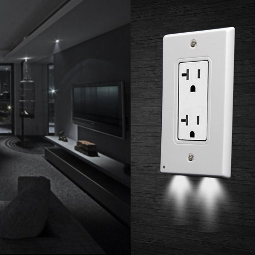Outlet Cover with LED Night Light - 2 Styles