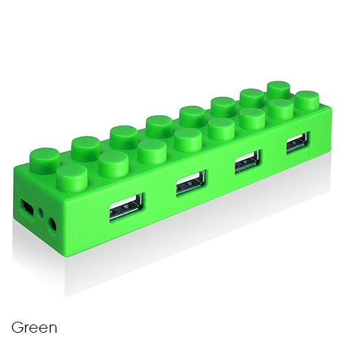 2 Pack: 4 Port Lego Blocks USB Hub