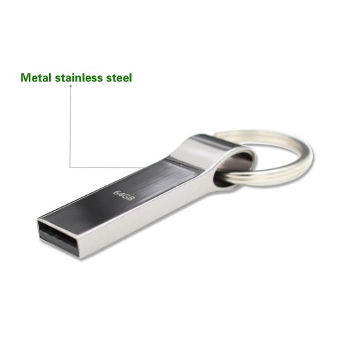 64 GB Metal USB Drive with KeyRing