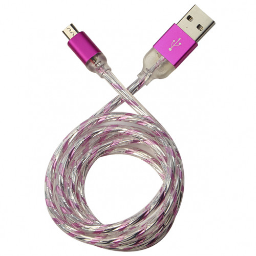 LED Light-Up Micro or 8 Pin USB Cable- 5 Colors