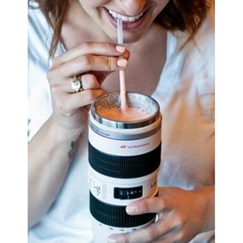 Camera Lens Stainless Steel Coffee Mug