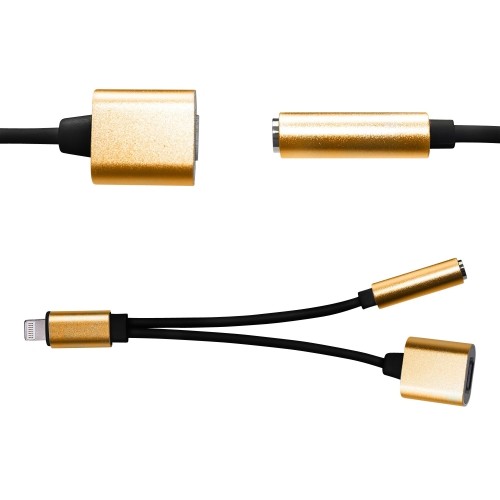 2-in-1 Lightning and 3.5mm Headphone Jack Adapter for iPhone 7 / 7 Plus