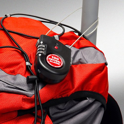 ReTrak Retractable Cable Lock with Alarm